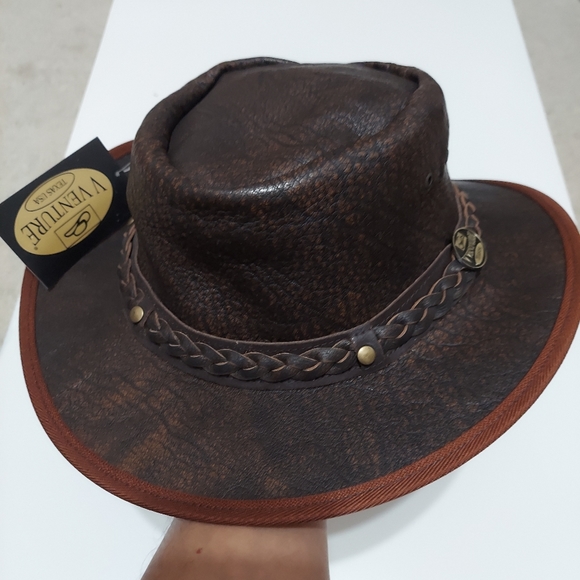 Accessories | Cowboy Hat Leather Handmade Western Hat Farmer Hat Riding ...